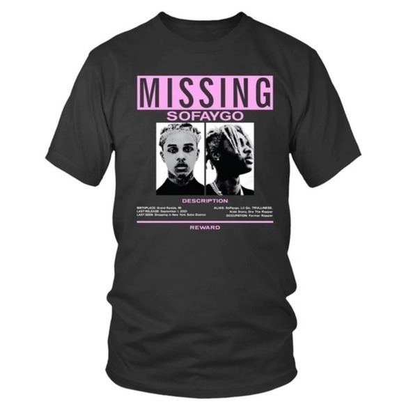 Tops | Sofaygo Missing Tee Shirt Music Gift For Fans 1 | Poshmark